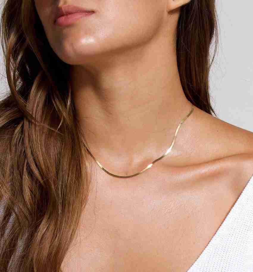 Gold snake chain womens store