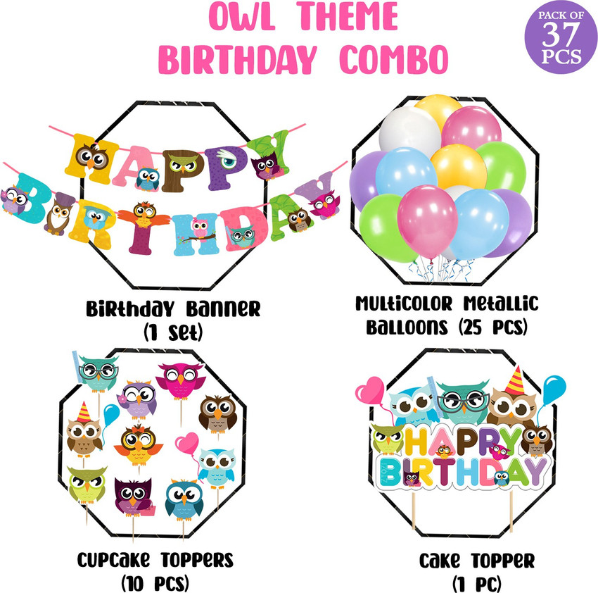 Owl Birthday Party Supplies Owl Party Decor Untamed Creatures