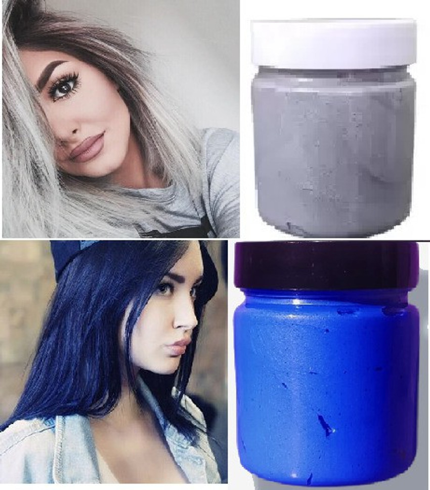 Dark Silver Blue Hair