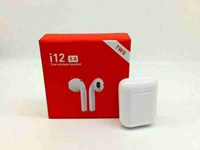 I12 TWS Bluetooth Earphones Touch Sensor With In Built Mic
