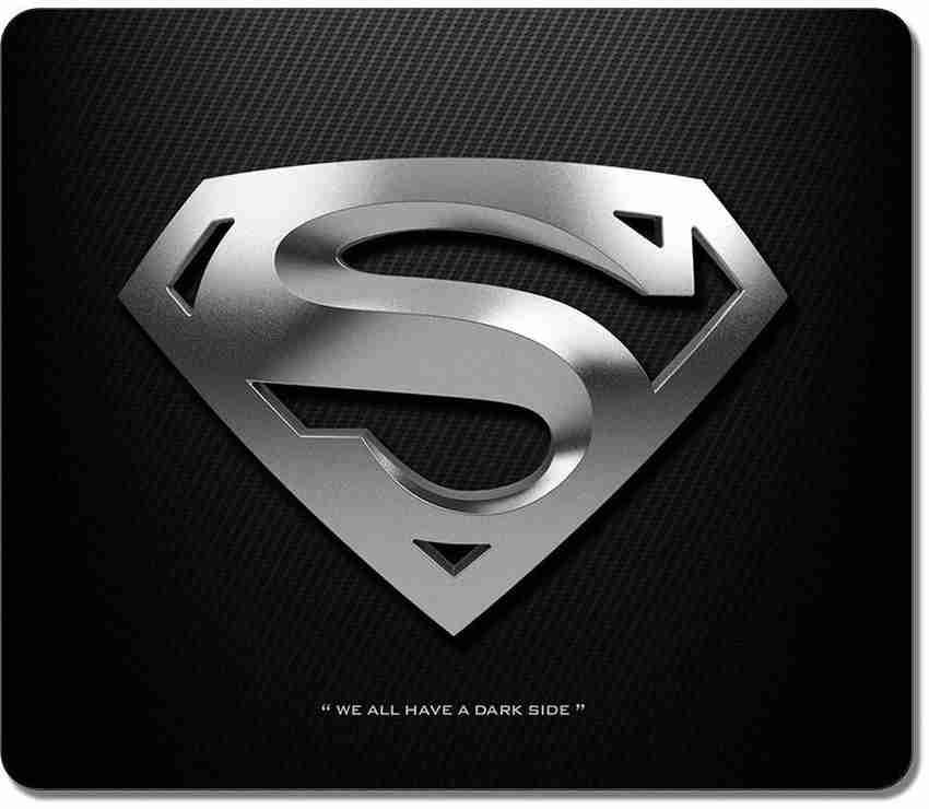 Superman Silver Logo Bright Silver Superhero Logo On White Background.