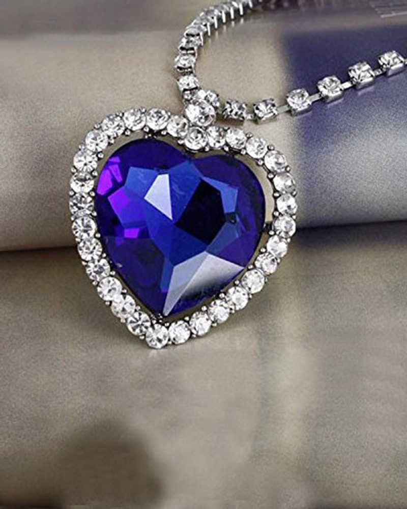 Real Titanic Jewelry Fashion Film TITANIC Heart Of The Ocean Necklace