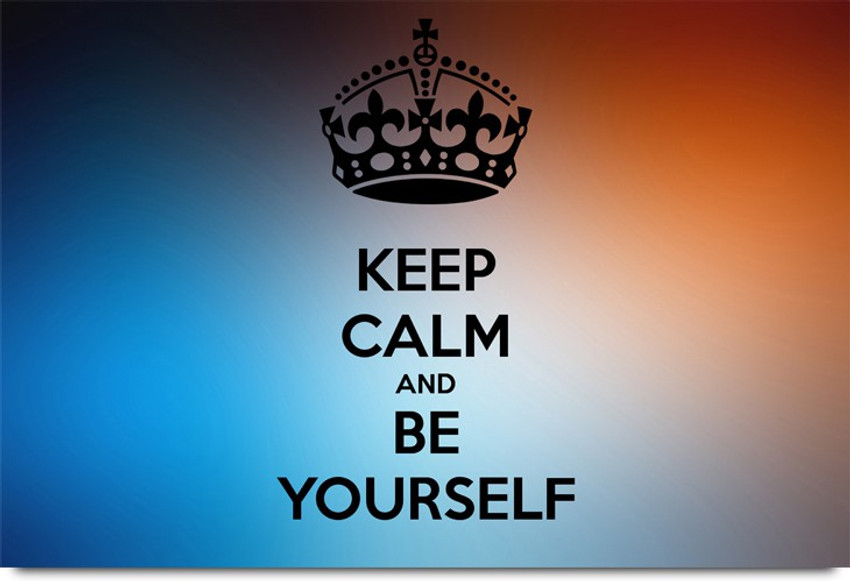 Keep Calm And Be Yourself Wallpaper
