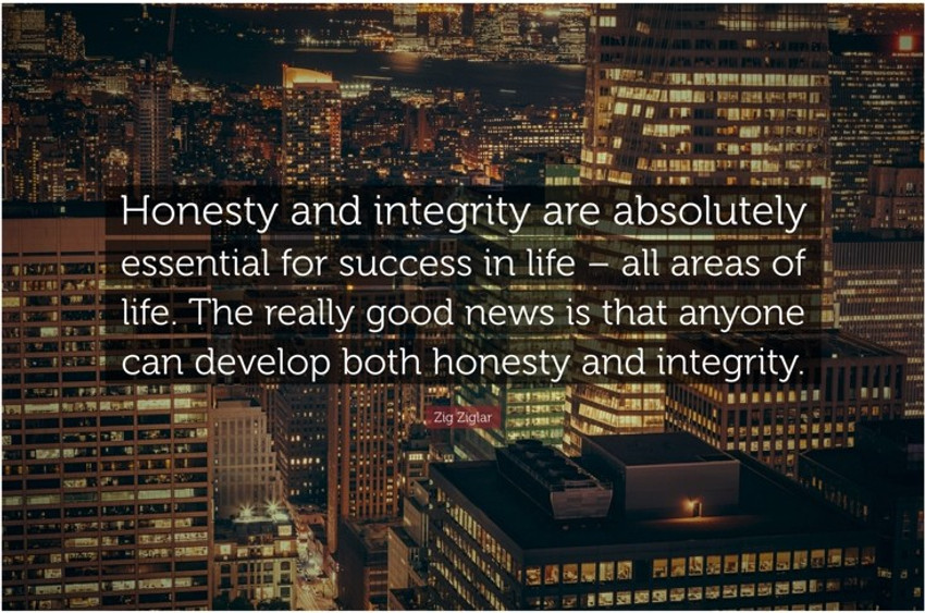 Integrity Poster Honesty