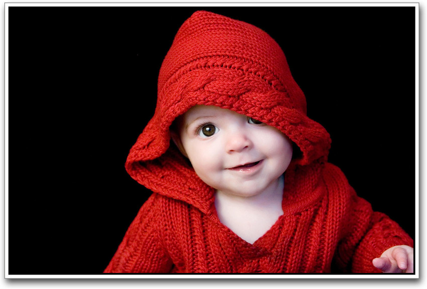 Cute Babies With Red Dress
