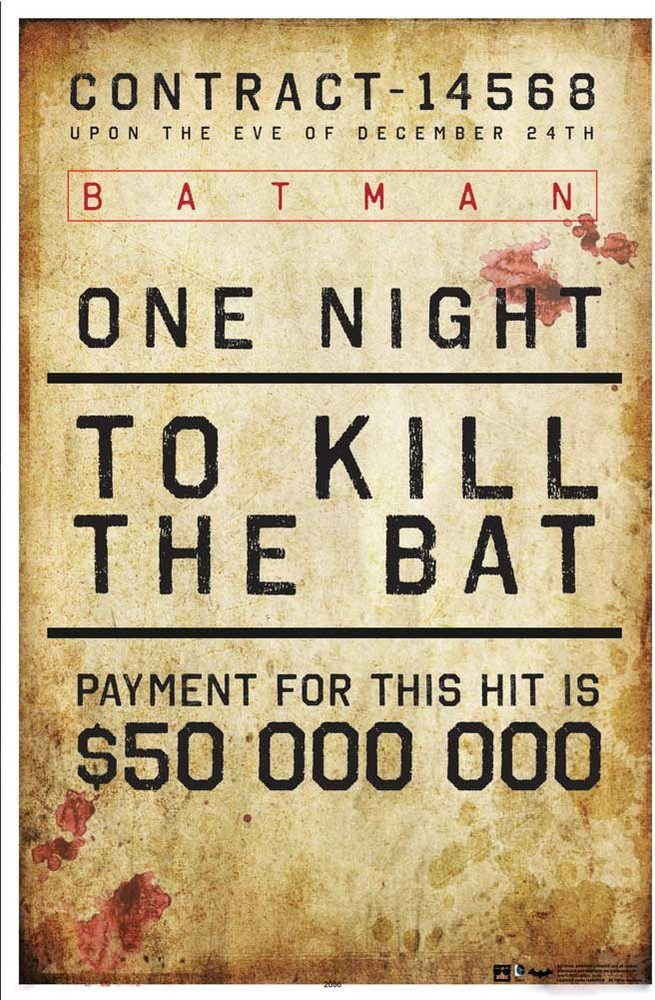 Batman Arkham Origins Wanted Poster