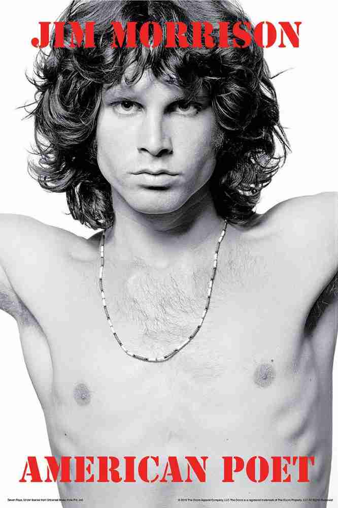Jim Morrison American Poet Poster Famous $25,000 Brodsky Print Of Jim