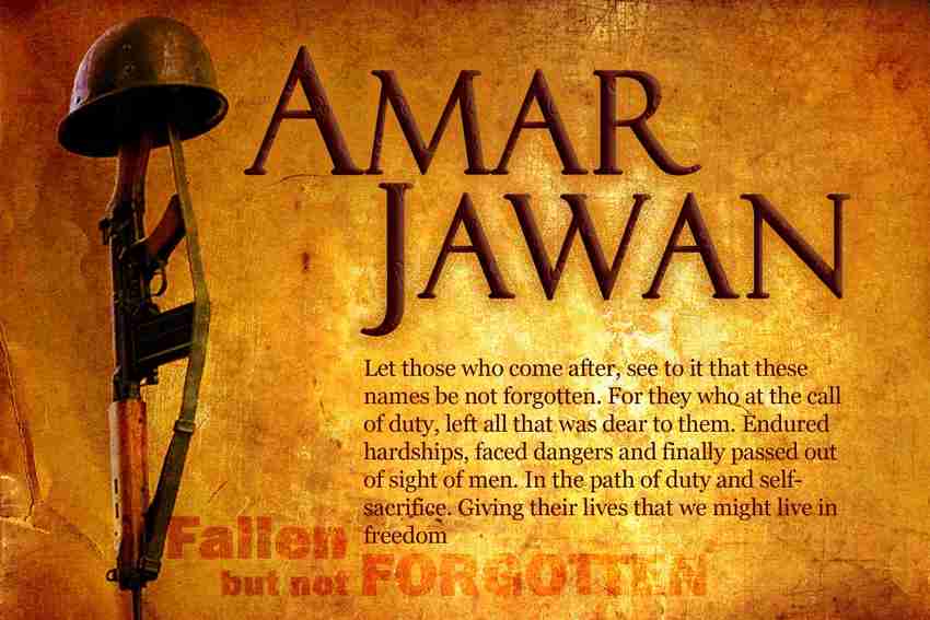 Jawan Quotes Sardhanjali Us Amar Jawan... | Quotes & Writings By