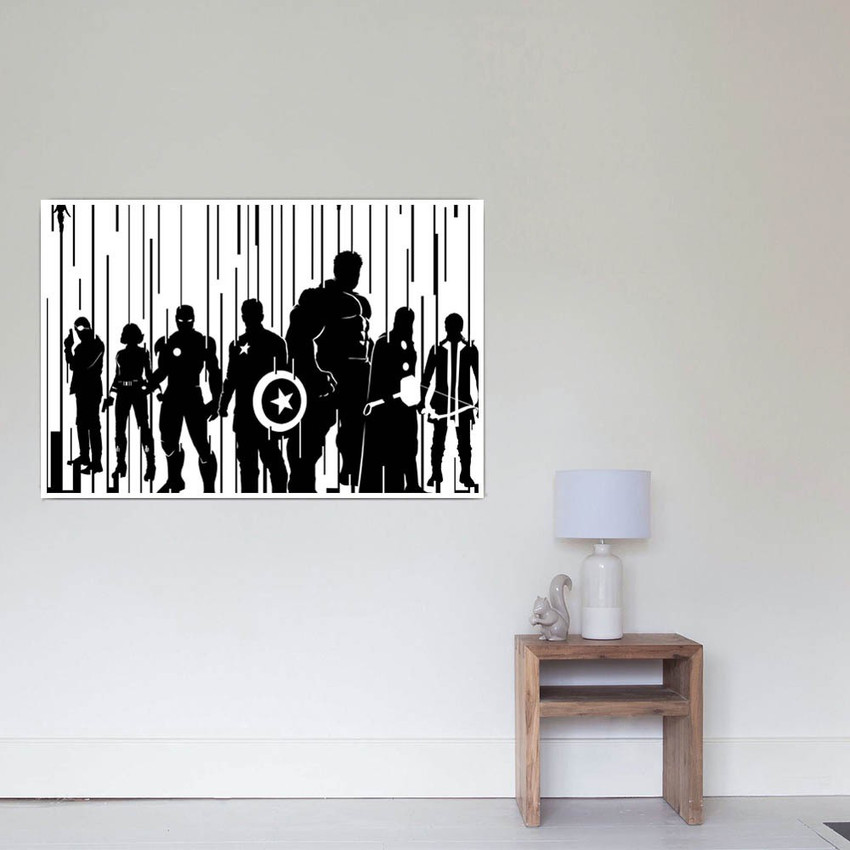Marvel Avengers Black And White