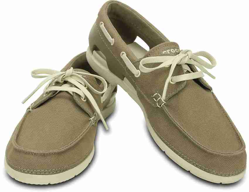 CROCS Beach Line Lace up M Boat Shoe For Men Buy Brown Color CROCS Beach Line Lace up M Boat Shoe For Men Online at Best Price Shop Online for Footwears in