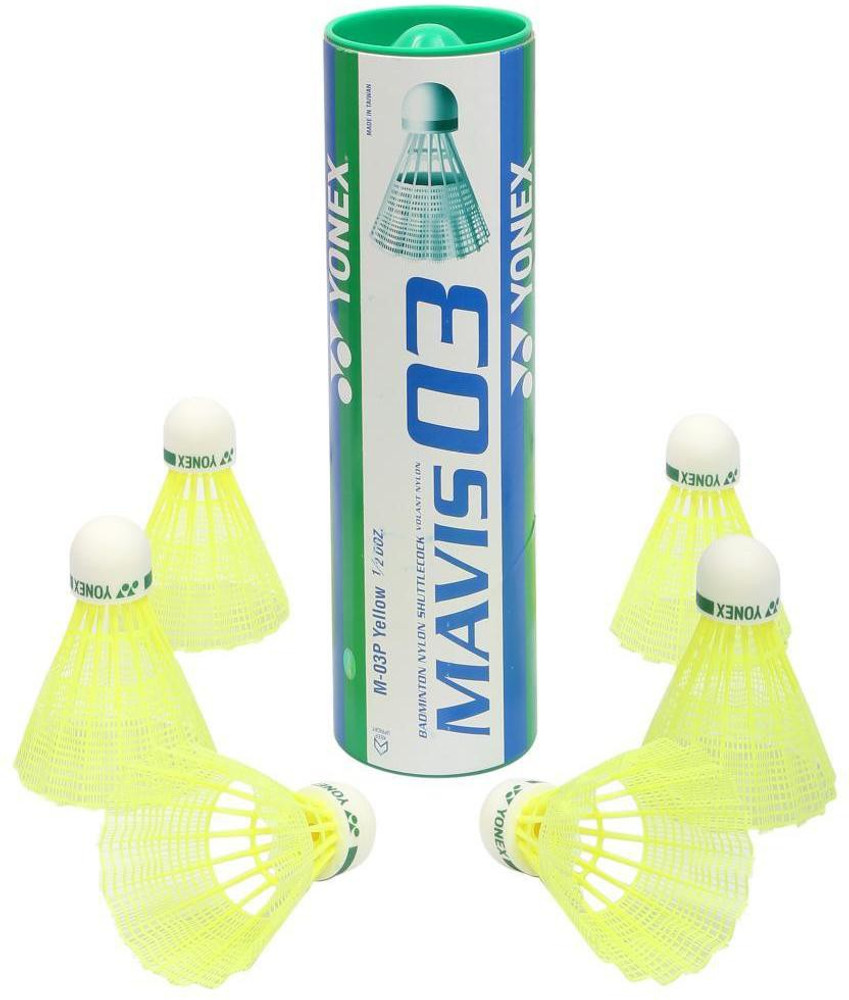 YONEX MAVIS 03 Nylon Shuttle Yellow Buy YONEX MAVIS 03 Nylon Shuttle Yellow Online at Best Prices in India Sports Fitness Flipkart