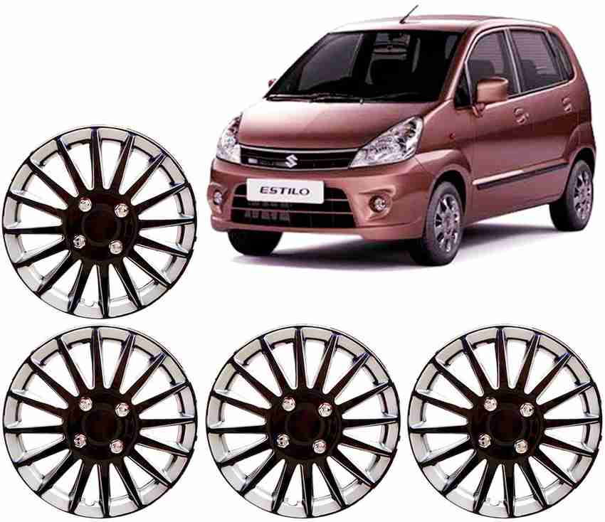 AUTO PEARL Premium Quality Car Full Caps Black and Silver 13 Inches For Maruti Suzuki Zen Estilo Wheel Cover For Maruti Zen Estilo Price in India Buy AUTO PEARL Premium Quality Car Full Caps Black and...