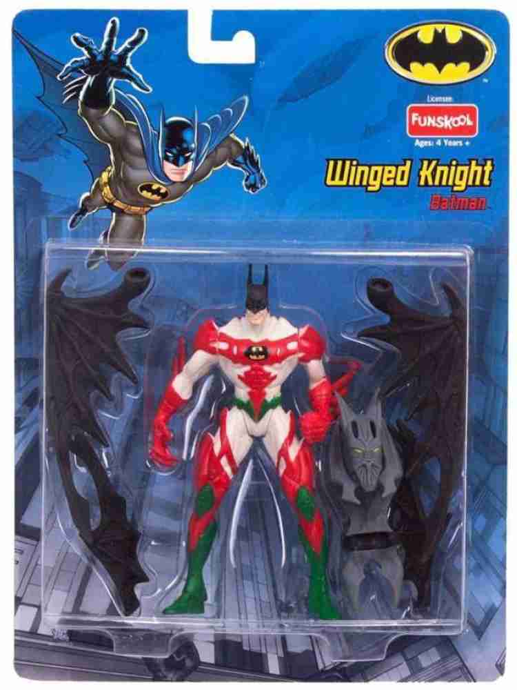 FUNSKOOL Winged Knight Batman Action Figurine for Ages 4 Card Design May Vary Winged Knight Batman Action Figurine for Ages 4 Card Design May Vary Buy Batman toys