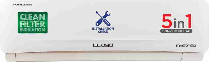Buy Lloyd 2023 Model 2 Ton 5 Star Split Inverter AC White Online at best Prices In India Flipkart