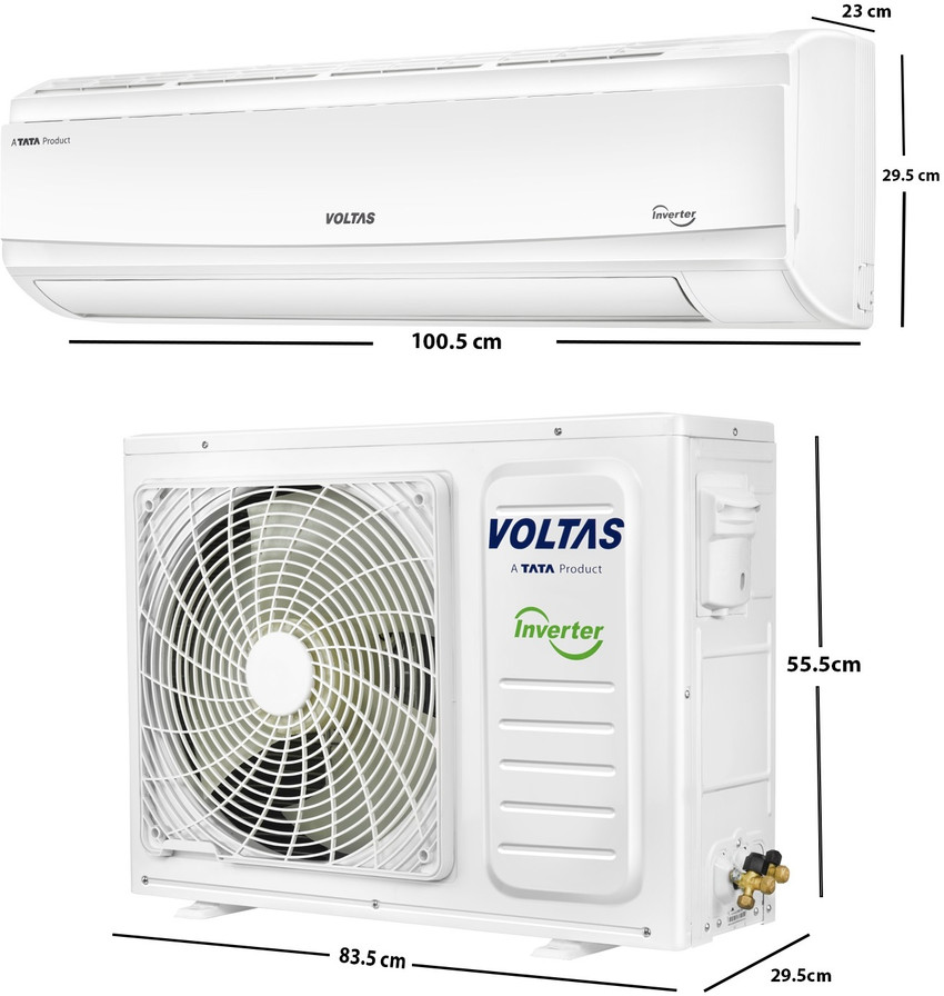 Voltas 1.5 Ton 5 Star Split Inverter AC White