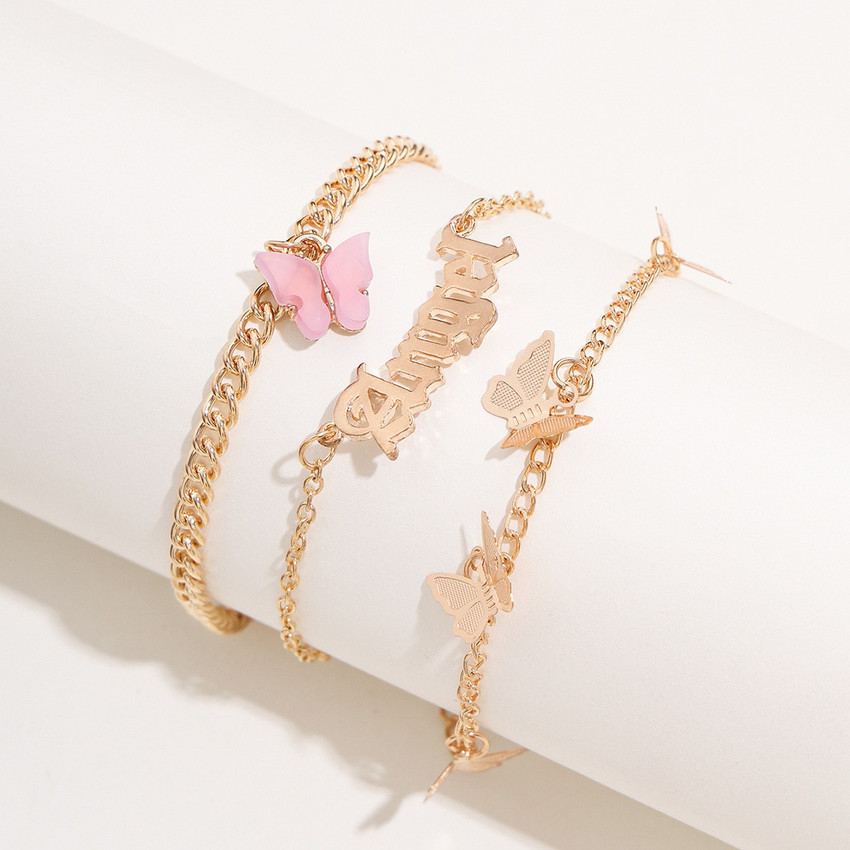 Arzonai Simple Sweet Acrylic Butterfly Angel Foot Ornaments Tassel Anklet 3 Pcs Set Metal Anklet Price in India Buy Arzonai Simple Sweet Acrylic Butterfly Angel Foot Ornaments Tassel Anklet