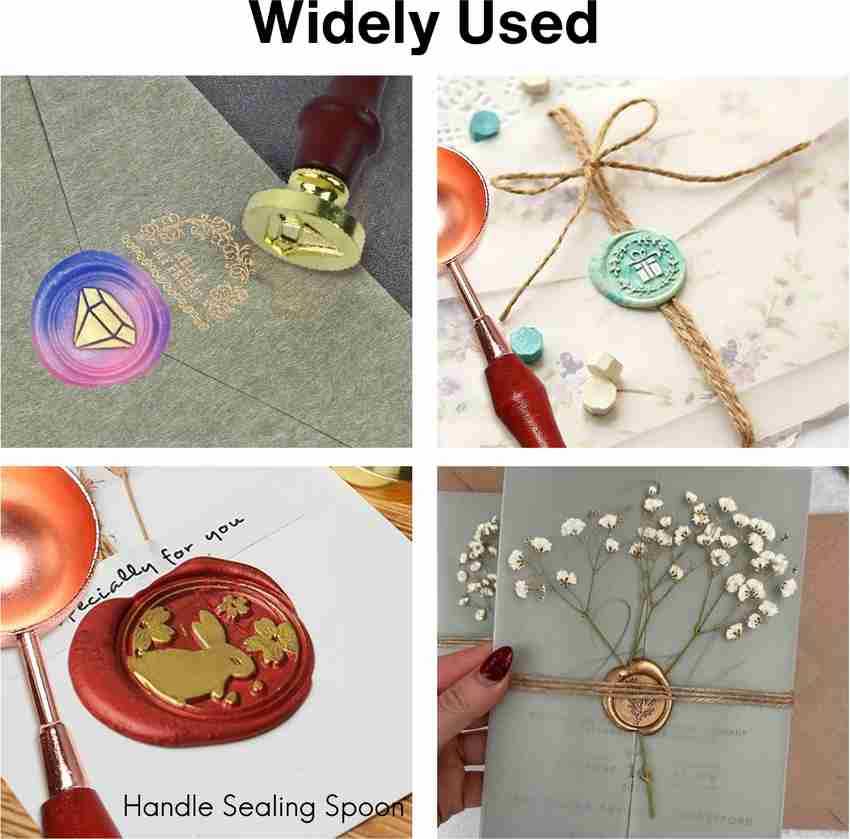 7pcs Wax Seal Stamp Kit Wooden Wax Seal Box Kit | Wooden Handle Set