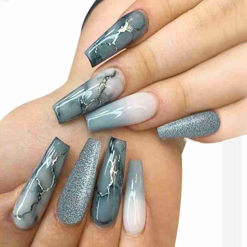 Marble fake nails store