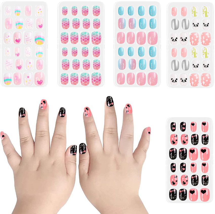 maycreate Nail Art Kit for Kids Children Fake Nails Artificial Nail Multicolor Price in India Buy maycreate Nail Art Kit for Kids Children Fake Nails Artificial Nail Multicolor Online In India