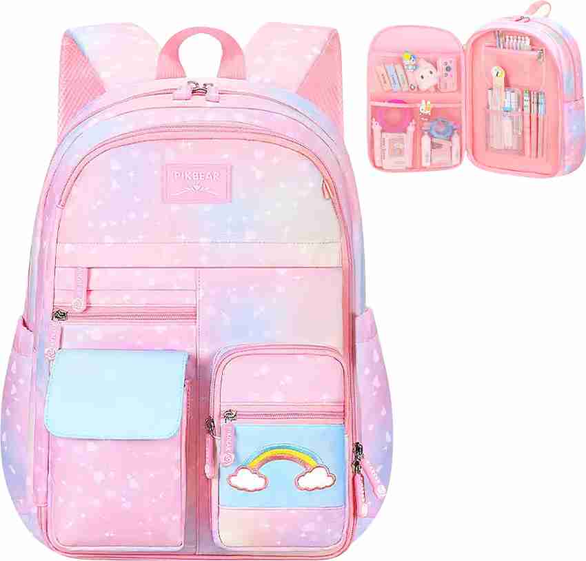 gustave School Backpacks for Girls Boys Stylish Durable Water Resistant Kids Bag Burde 2.5 L Backpack Pink Price in India Flipkart