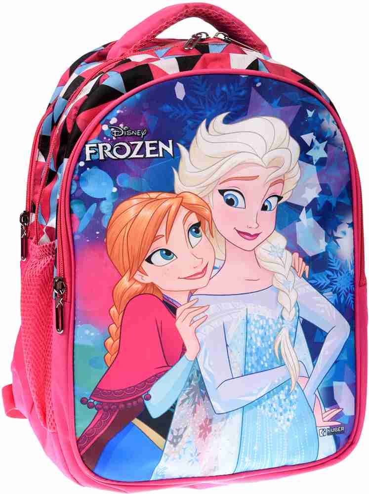 Flipkart DISNEY Frozen School Bag for Kids 3 Compartments School Bag Pink Waterproof School Bag School Bag