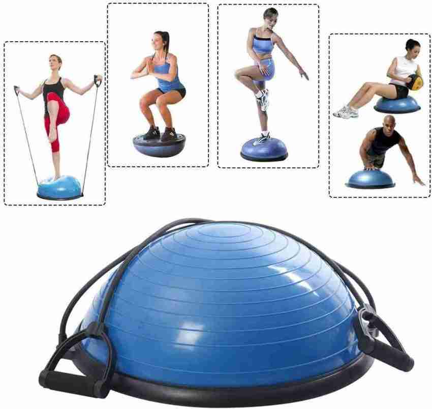 Biotronix Balance Ball Bosu Ball Half Ball Stability Trainer Ball 58 cm Multicolor Balance Step Price in India Buy Biotronix Balance Ball Bosu Ball Half Ball Stability Trainer Ball 58 cm