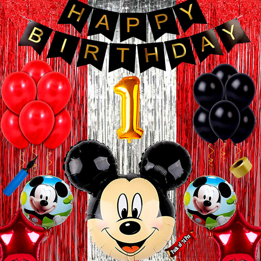 Happy 1st Birthday Mickey Mouse Theme
