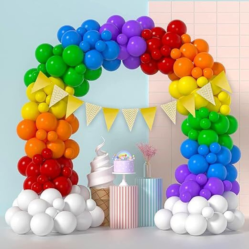 groovywings Rainbow Theme Birthday Decorations Pack of 73 Price in India Buy groovywings Rainbow Theme Birthday Decorations Pack of 73 online at Flipkart