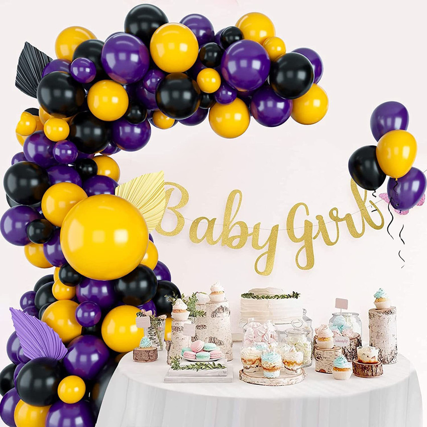 Purple And Yellow Party Decorations