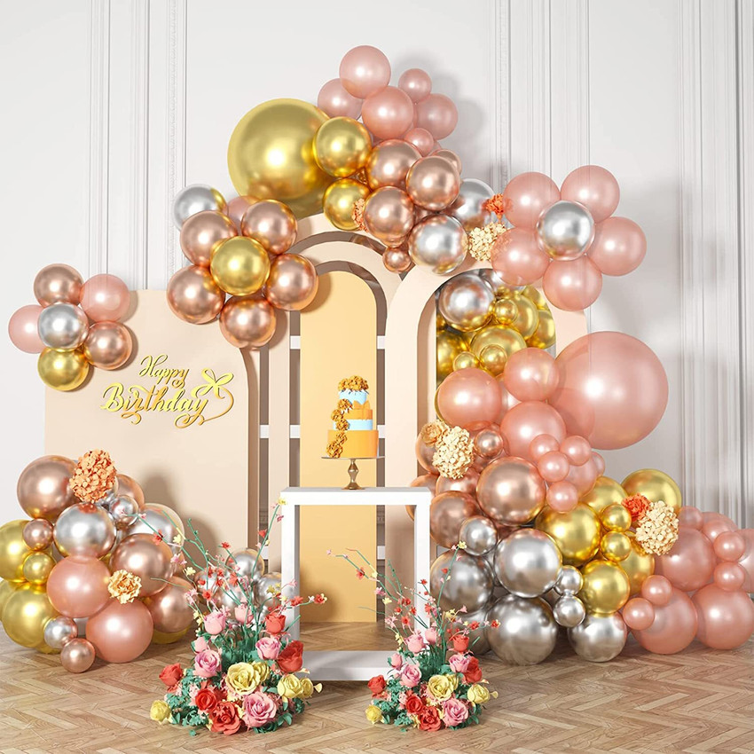 Gold and silver balloons store