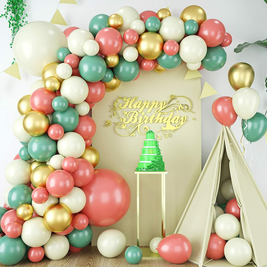 101 Birthday Balloons PartyWoo Caramel Brown Balloons, 101 Pcs 12 Inch