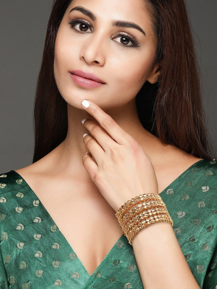 RUBANS Alloy Gold plated Bangle Set Price in India Buy RUBANS Alloy Gold plated Bangle Set Online at Best Prices in India Flipkart