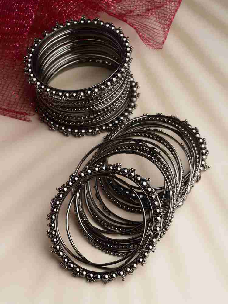 Black metal bangles store