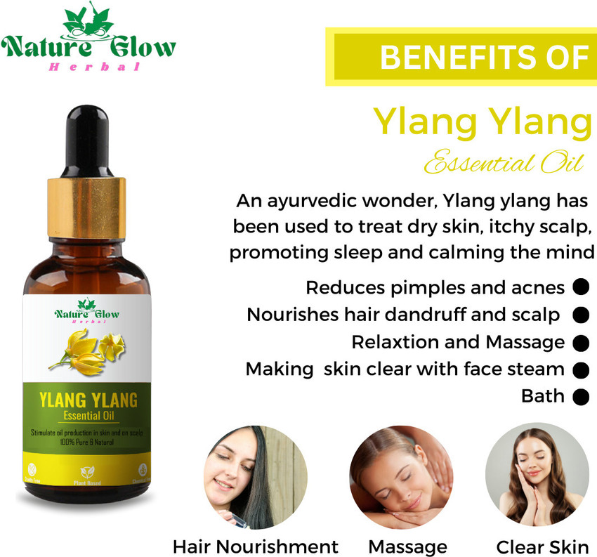 Nature Glow Herbal Pure Organic Ylang Ylang Essential Oil for Hair and Skin Care Price in India Buy Nature Glow Herbal Pure Organic Ylang Ylang Essential Oil for Hair and Skin