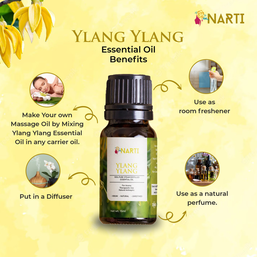 NARTI Ylang Ylang Essential Oil for Hair Strengthening Acne Control Aromatherapy Price in India Buy NARTI Ylang Ylang Essential Oil for Hair Strengthening Acne Control Aromatherapy Online In India