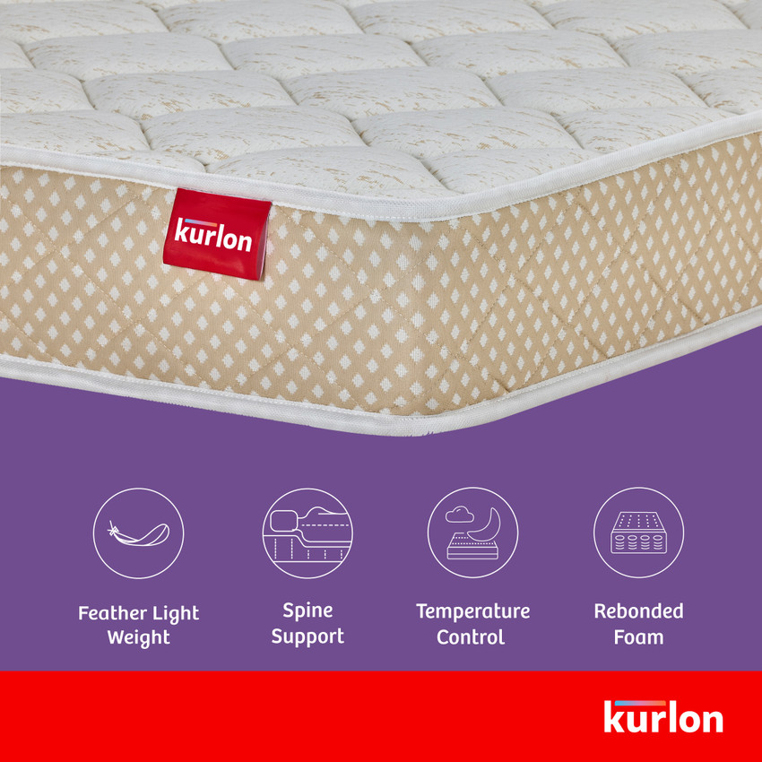 KURLON KURLO BOND PLUS 6 inch Queen Bonded Foam Mattress Price in India Buy KURLON KURLO BOND PLUS 6 inch Queen Bonded Foam Mattress online at Flipkart