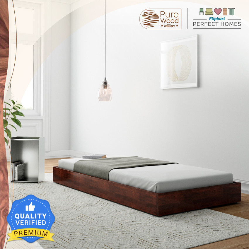 Flipkart Perfect Homes Sheesham Wood Bed for Bedroom Wooden Bed Stylish Bed Single bed Solid Wood Single Bed Price in India Buy Flipkart Perfect Homes Sheesham Wood Bed for