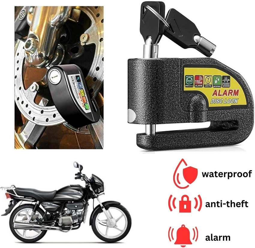 Motorbike alarm lock store