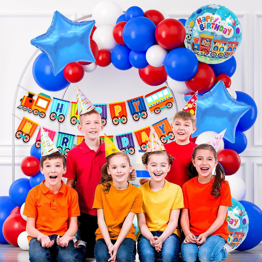 Train Theme Party Decorations Train Birthday Foil Balloon | Vehicle