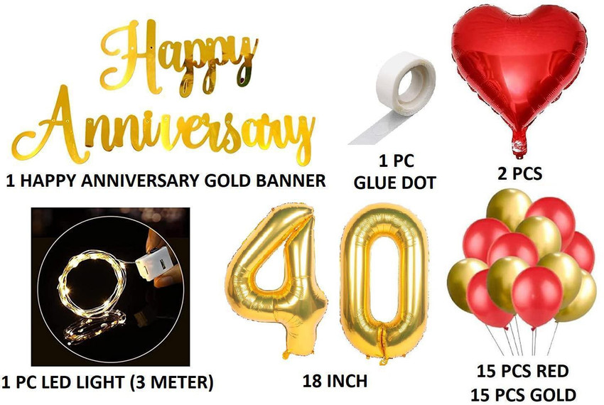 Happy 40th Anniversary Banner