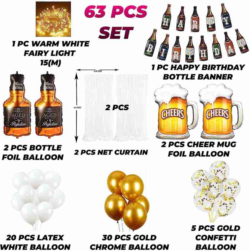 Adult Happy Birthday Beer Birthday Party Decoration For Adult Happy