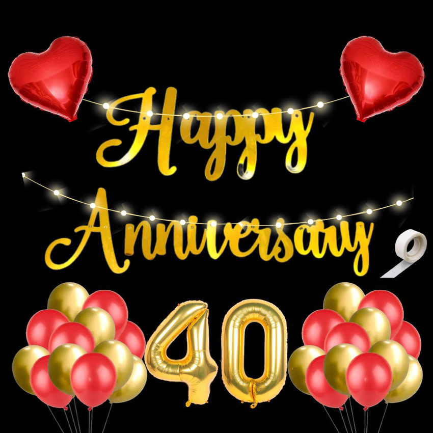 Happy 40th Anniversary Banner