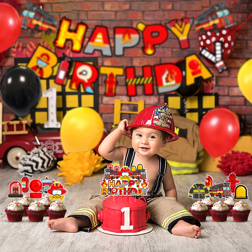 Fire Department Party Decorations | Shelly Lighting