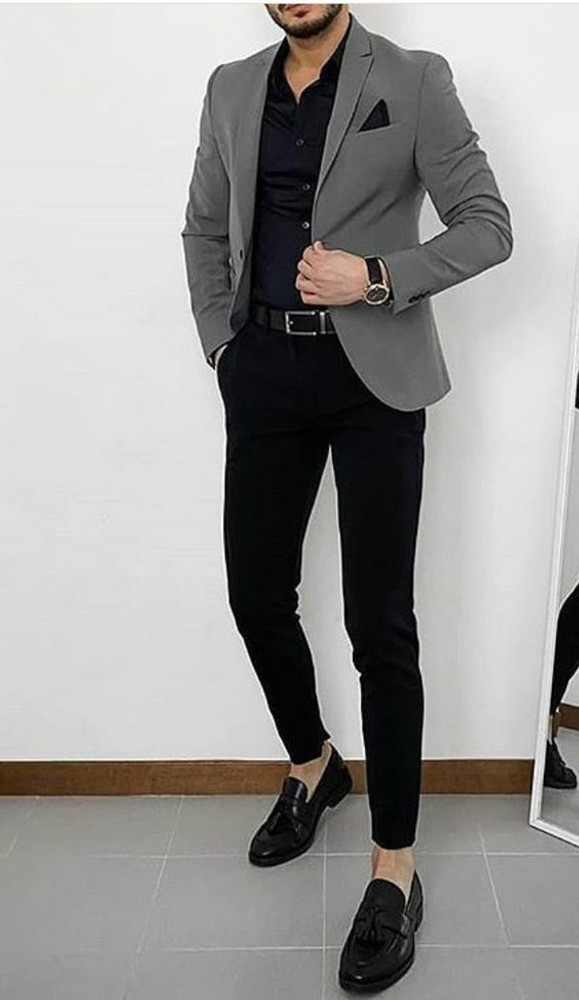 Grey coat for men store