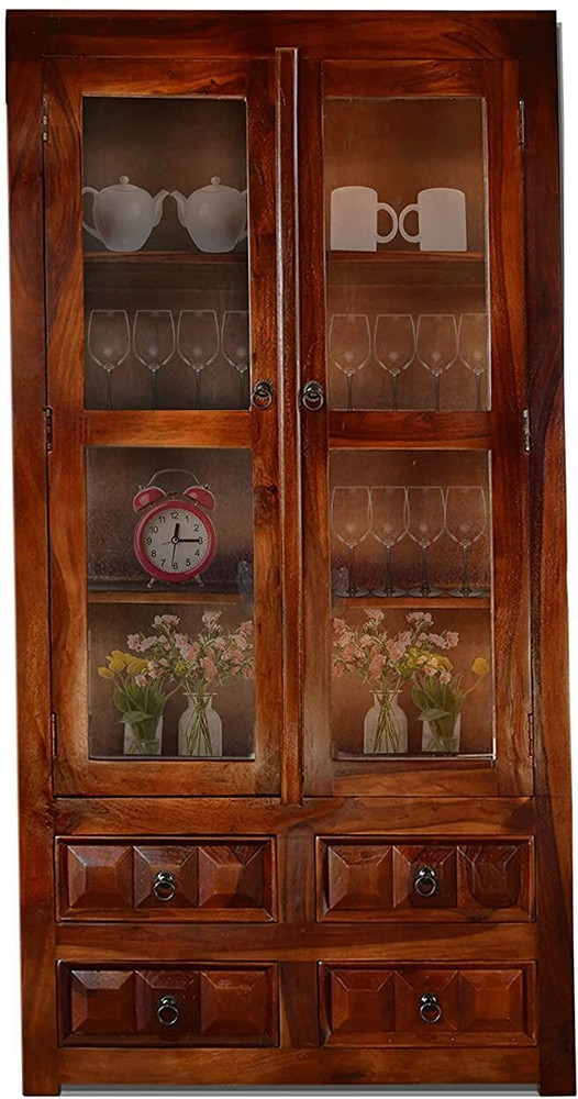 Flipkart Perfect Homes Sheesham Wood Kitchen Cabinet Crockery Rack for Office and Home Furniture Solid Wood Free Standing Cabinet Price in India Buy Flipkart Perfect Homes Sheesham Wood Kitchen Cabine...