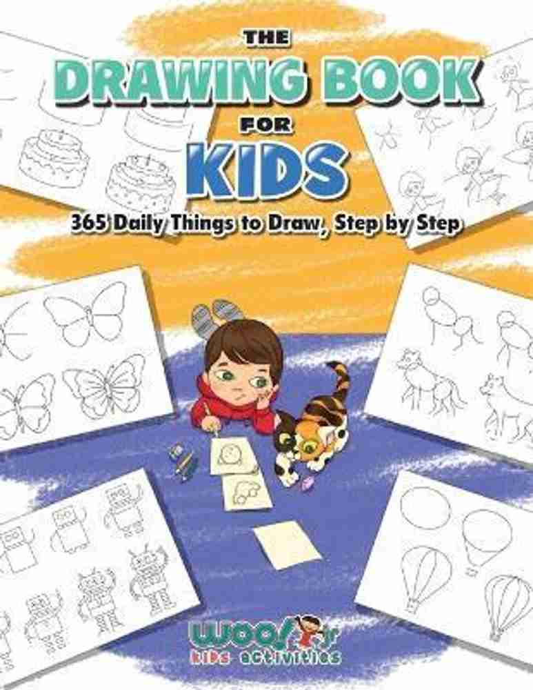 how to draw book for kids