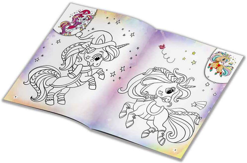 unicorn fingerling coloring pages