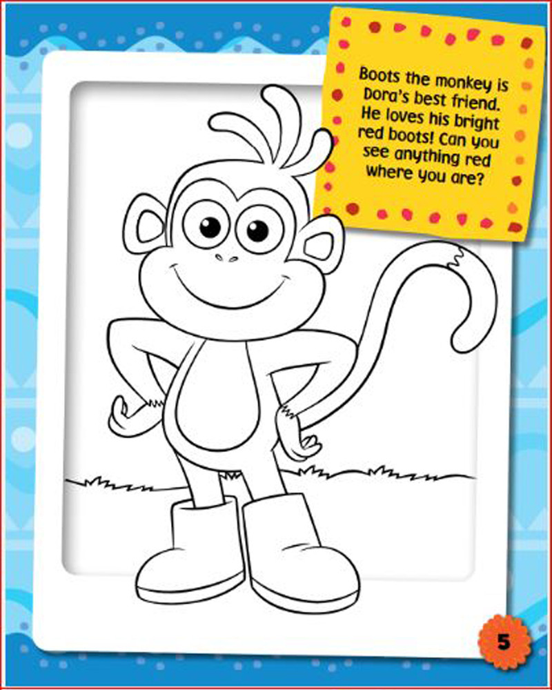 big dora coloring pages