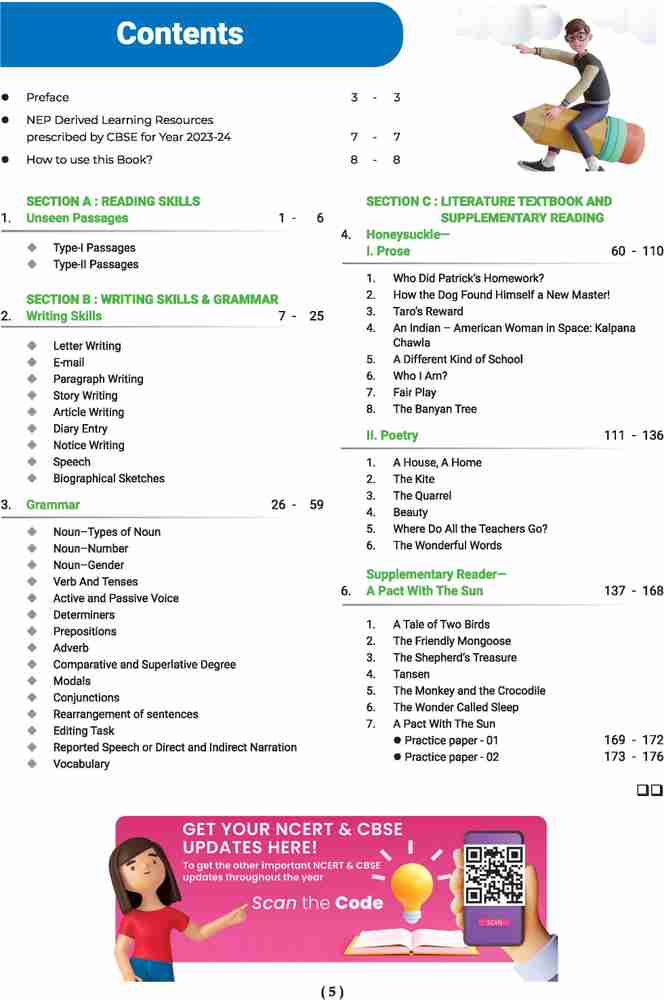 Oswaal Ncert Cbse Question Bank Class 6 English Book CA/CMA Final