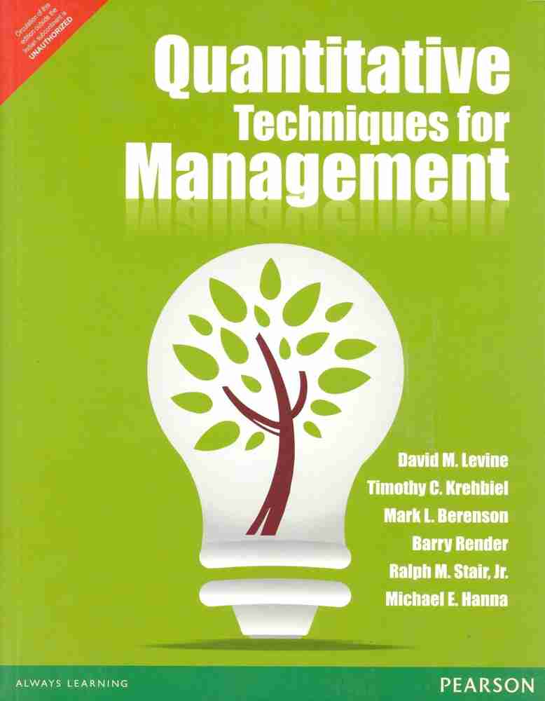 Quantitative Techniques In Management Quantitative Research Trends And